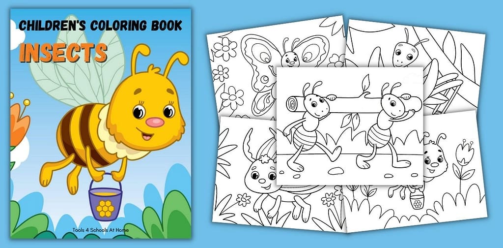 Children’s Coloring Book of Insects - Tools 4 Schools at Home